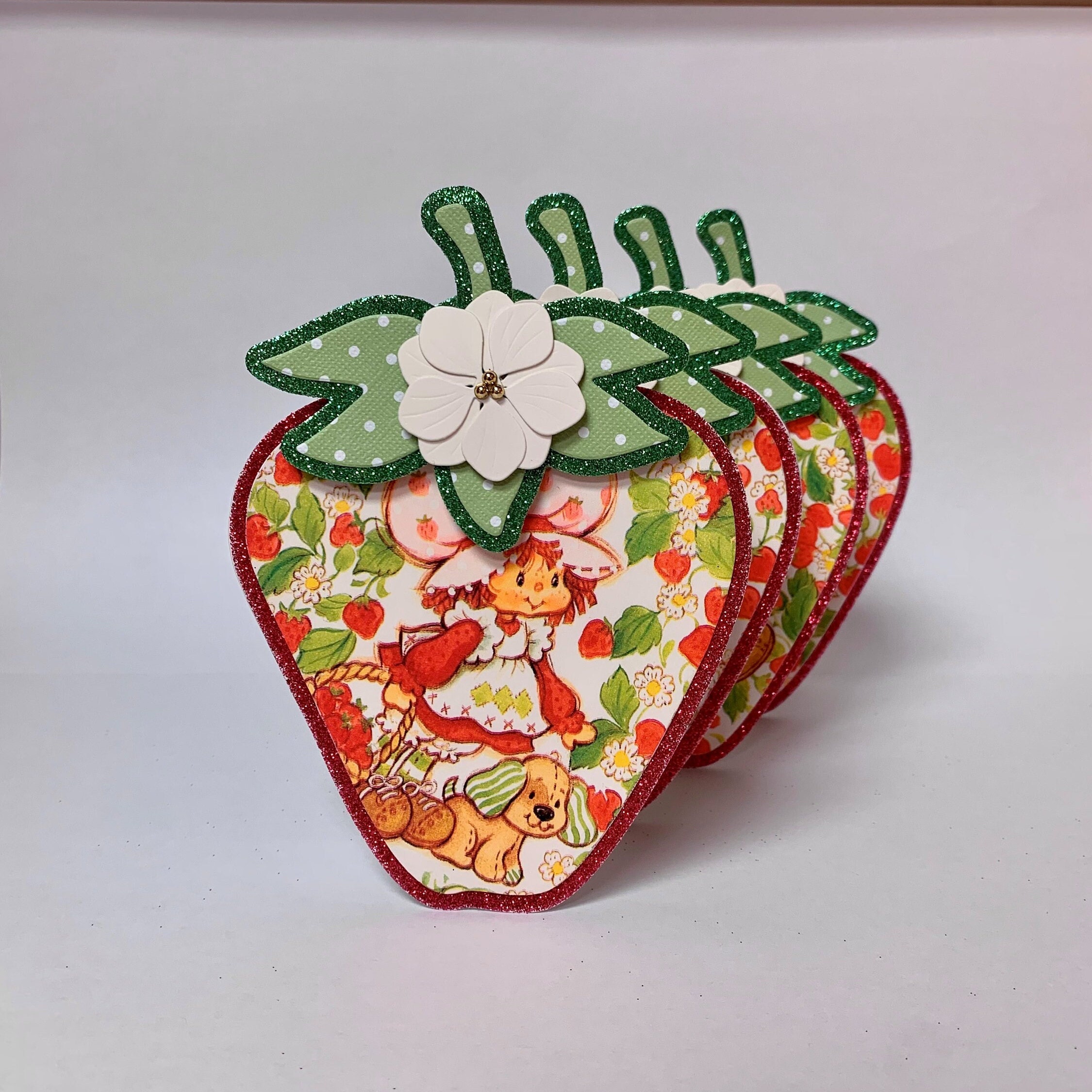 Handcrafted With Rare Vintage Strawberry Shortcake Wrapping Paper Set ...