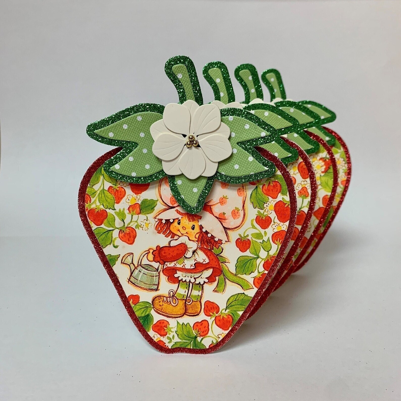 Handcrafted With Rare Vintage Strawberry Shortcake Wrapping Paper Set ...