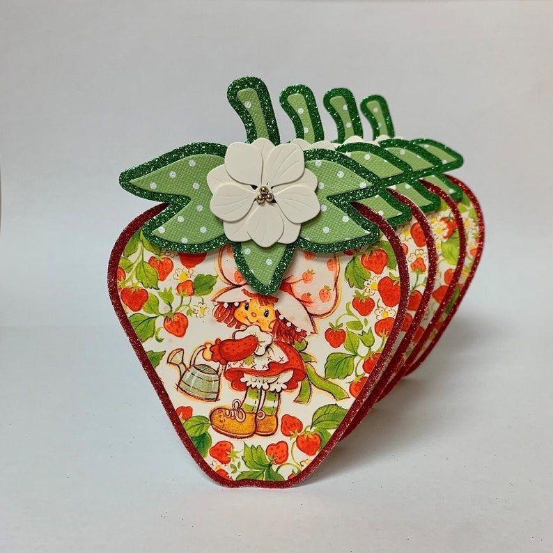 Handcrafted With Rare Vintage Strawberry Shortcake Wrapping Paper Set ...