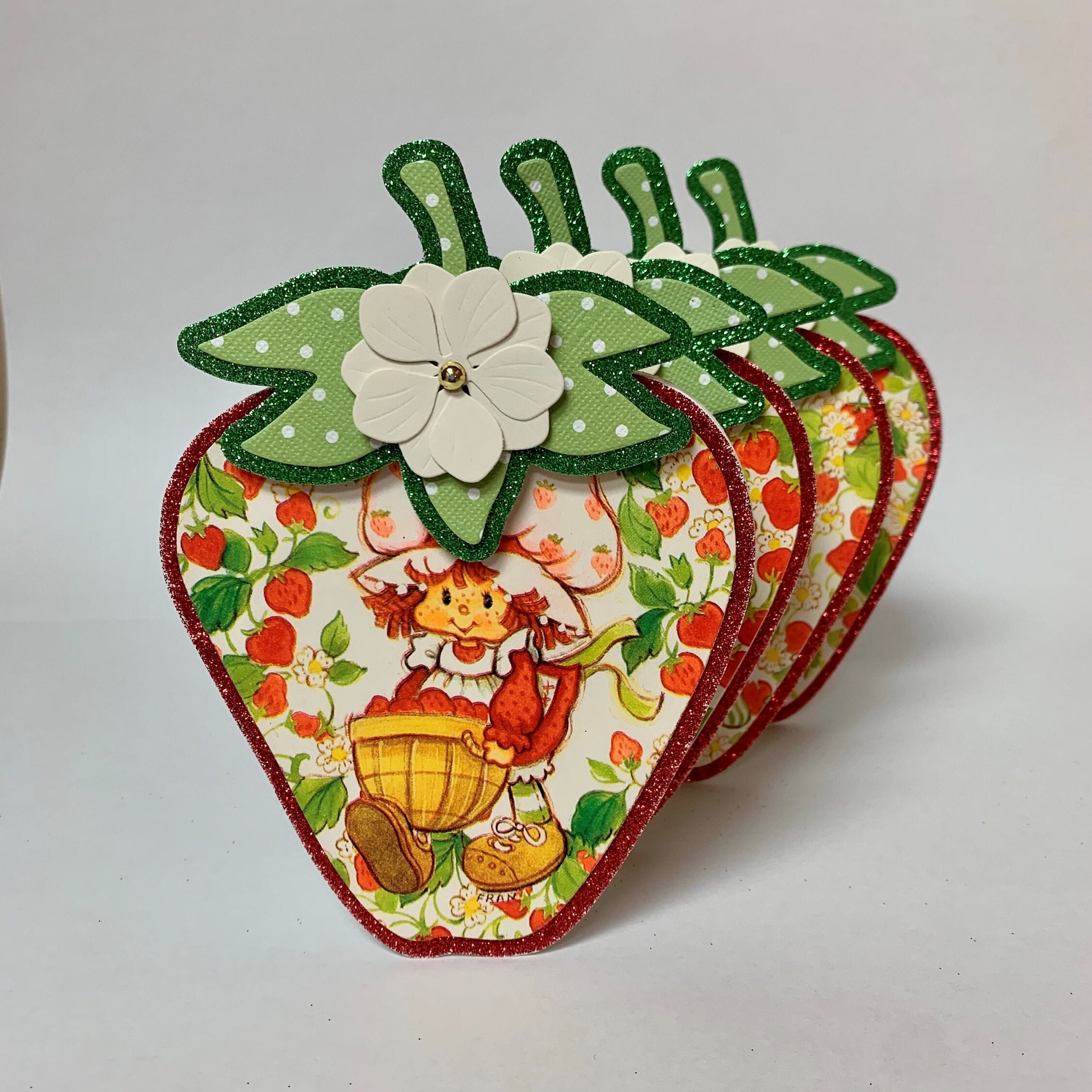 Handcrafted With Rare Vintage Strawberry Shortcake Wrapping Paper Set ...