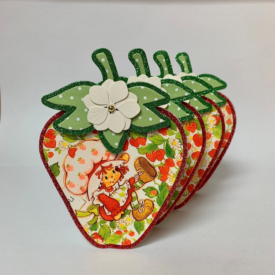 Handcrafted With Rare Vintage Strawberry Shortcake Wrapping Paper Set ...
