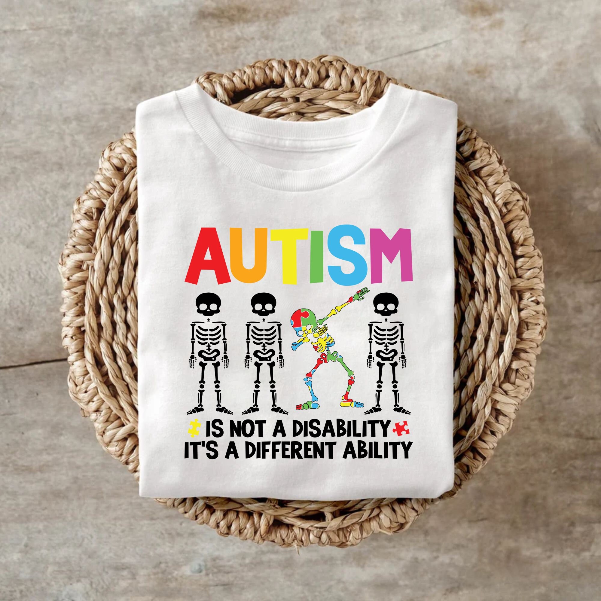 Not A Disability Different Ability Svg, Dabbing Skeleton Svg, Autism ...
