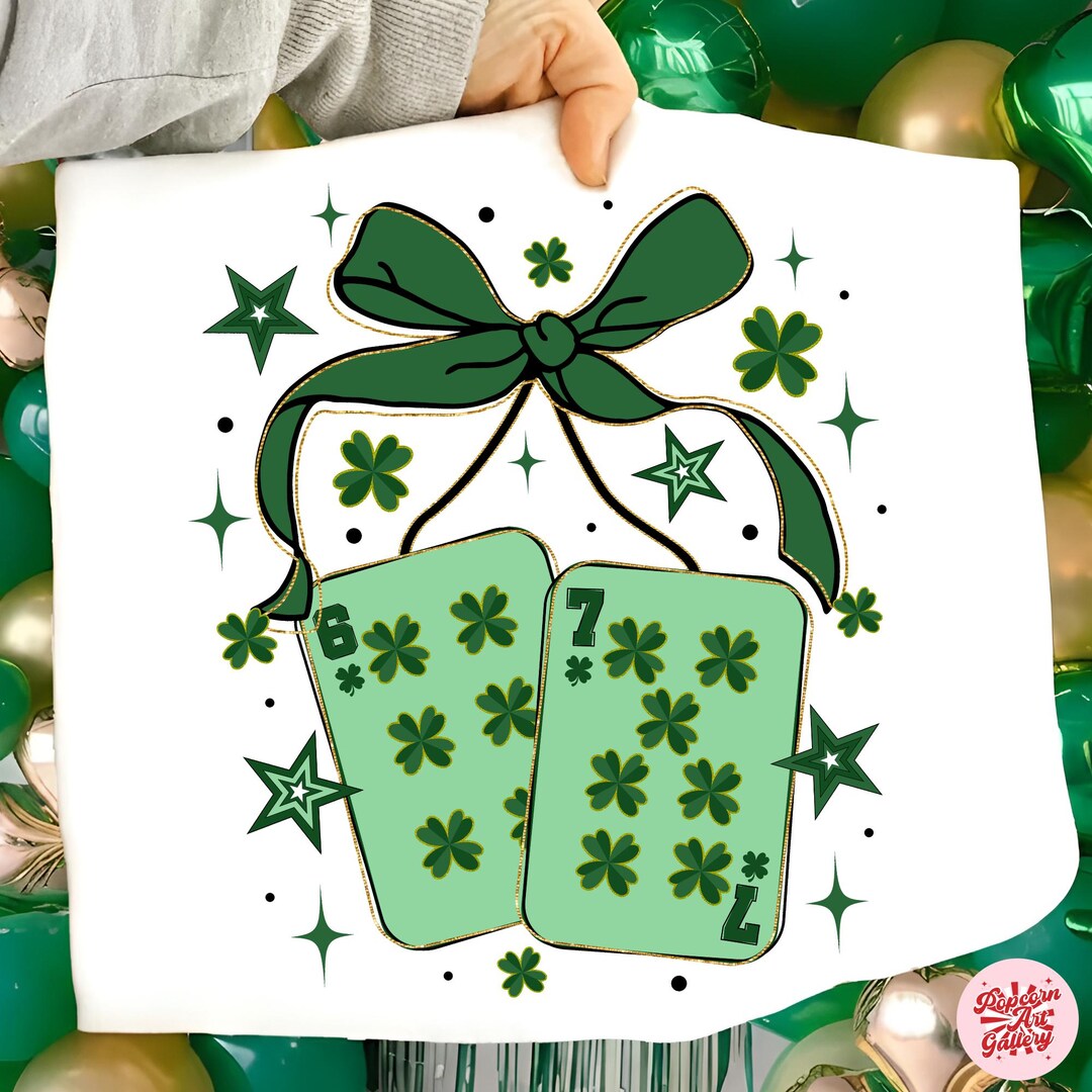 6 7 Playing Cards Patrick Png, Funny Coquette St Patricks Day Png ...