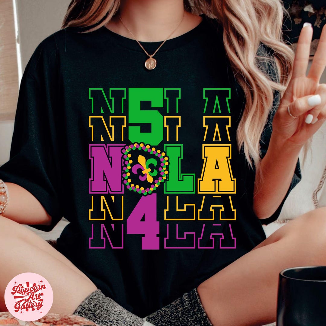 Mardi Gras SVG, 504 Svg, Nola SVG, Png, Fleur De Lis Svg, Mardi Gras ...