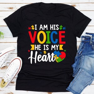I Am His Voice He is My Heart Svg, Autistic Svg, Autism Svg, Autism ...