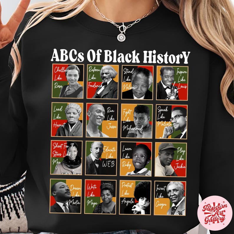 Abc's of Black Excellence PNG, Everday is Black History Month, Black ...