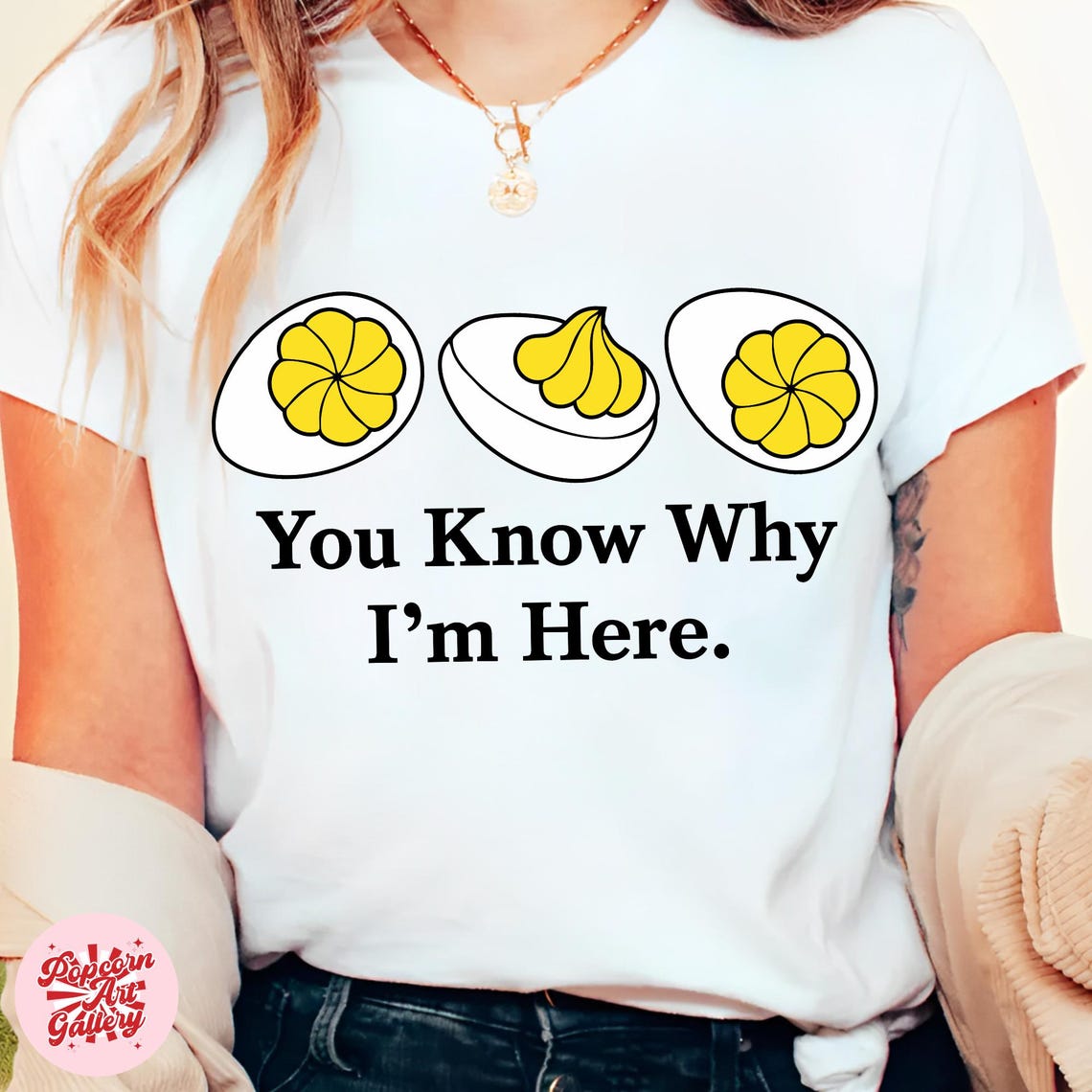 Deviled Egg SVG PNG: You Know Why I’m Here Funny Thanksgiving Design ...