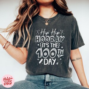 Hip Hip Hooray It's the 100th Day SVG, 100 Days of School Cut File, Kid ...