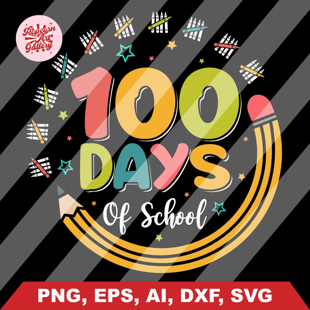 100 Days of School SVG PNG, Teacher Shirt SVG, 100th Day of School Svg ...
