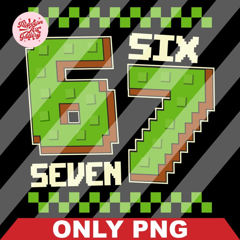 Trending Six Seven Meme Game Boys Kids Png, Game 67 Png, Funny 67 Png ...
