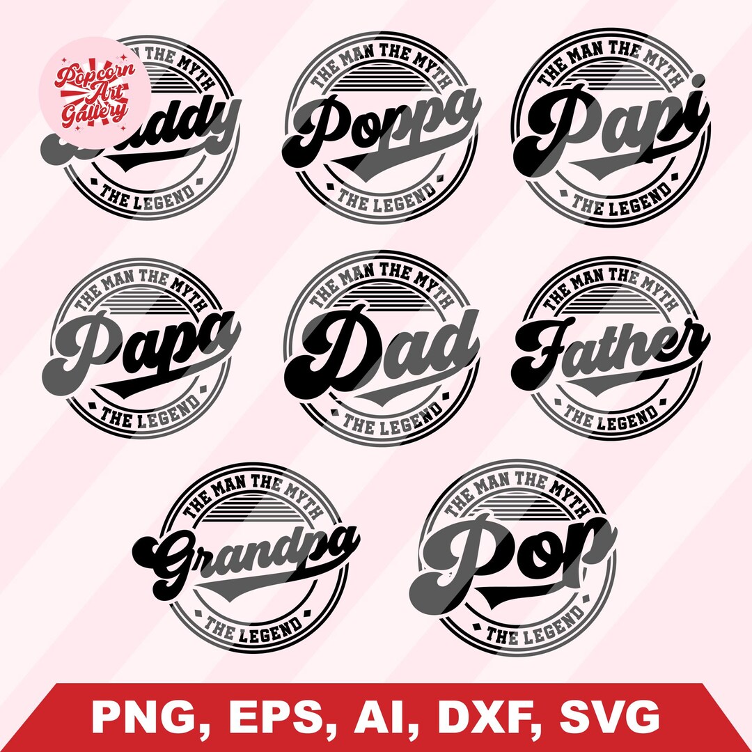 8 Fathers Day Patch SVG | Patch SVG | Fathers Day SVG | Father's Day ...