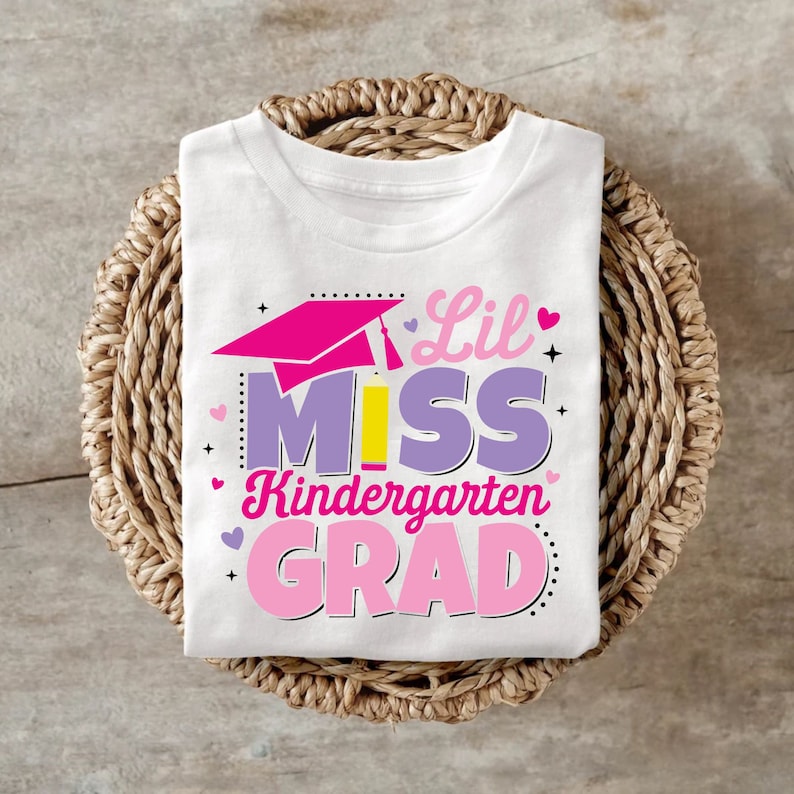 Lil Miss Kindergarten Grad Svg, Kindergarten Svg, Kindergarten Grad ...