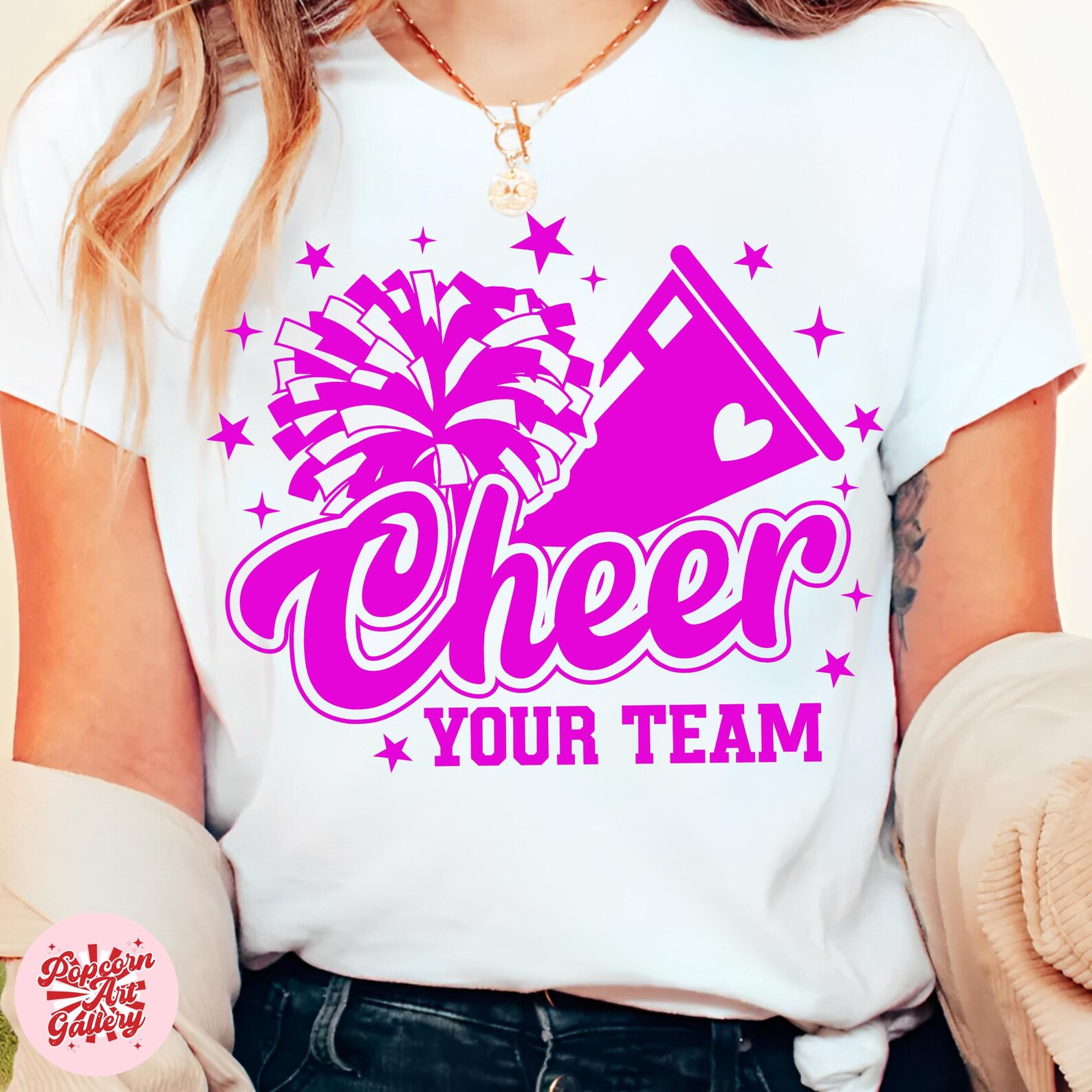 Cheer SVG, Cheerleader SVG, Cheerleading Png, Megaphone Pom Pom SVG ...
