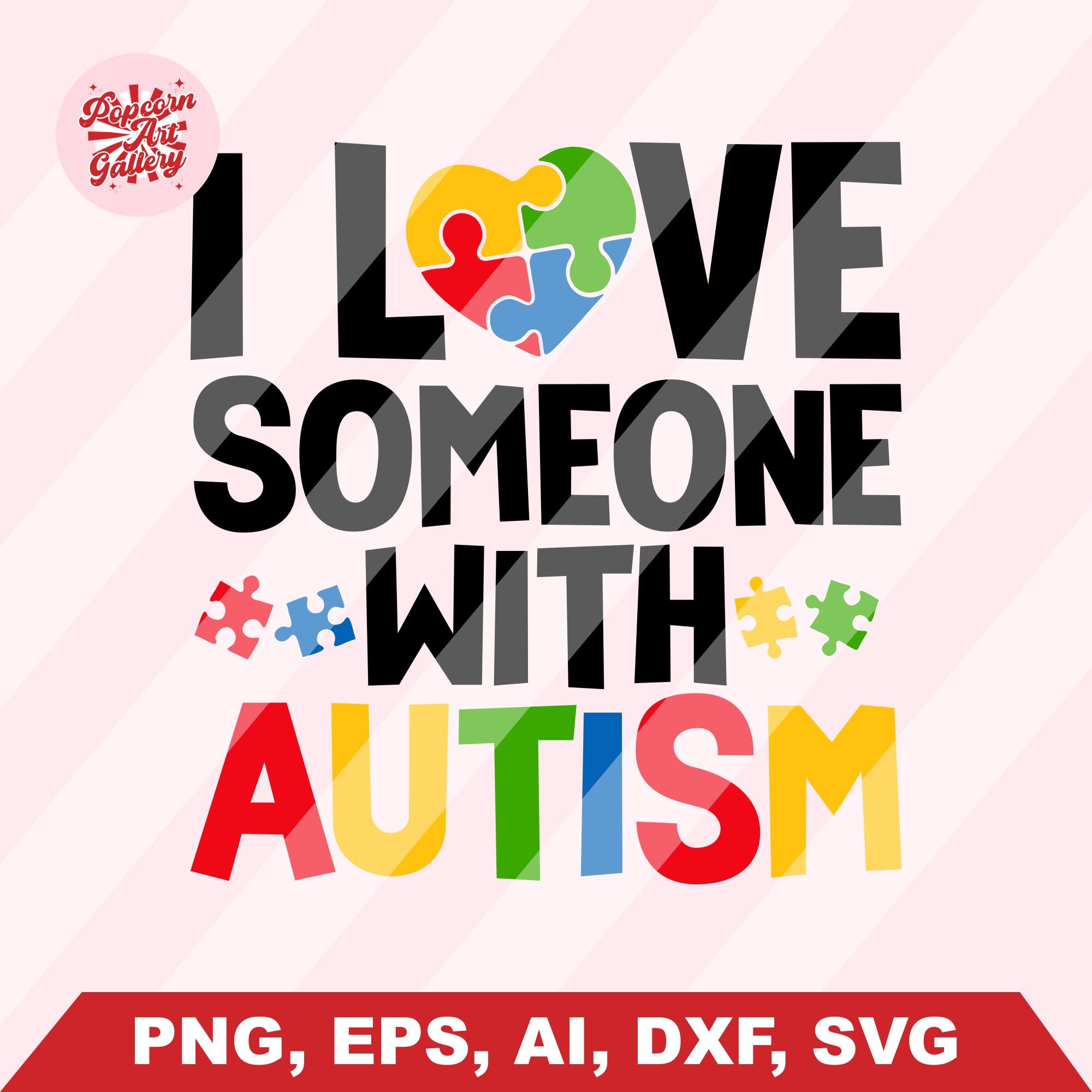 I Love Someone With Autism Svg Autistic Svg Autism Svg - Etsy