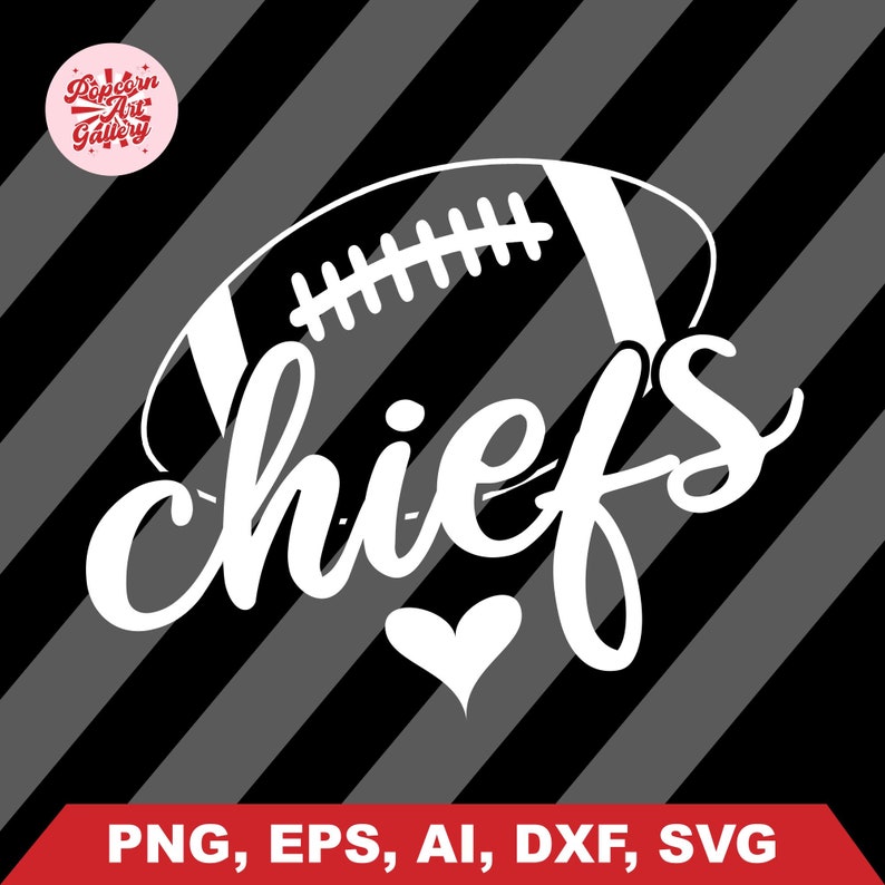 Chiefs SVG, Chiefs Mascot Svg, Chiefs Heart Svg, Chiefs School Team Svg ...