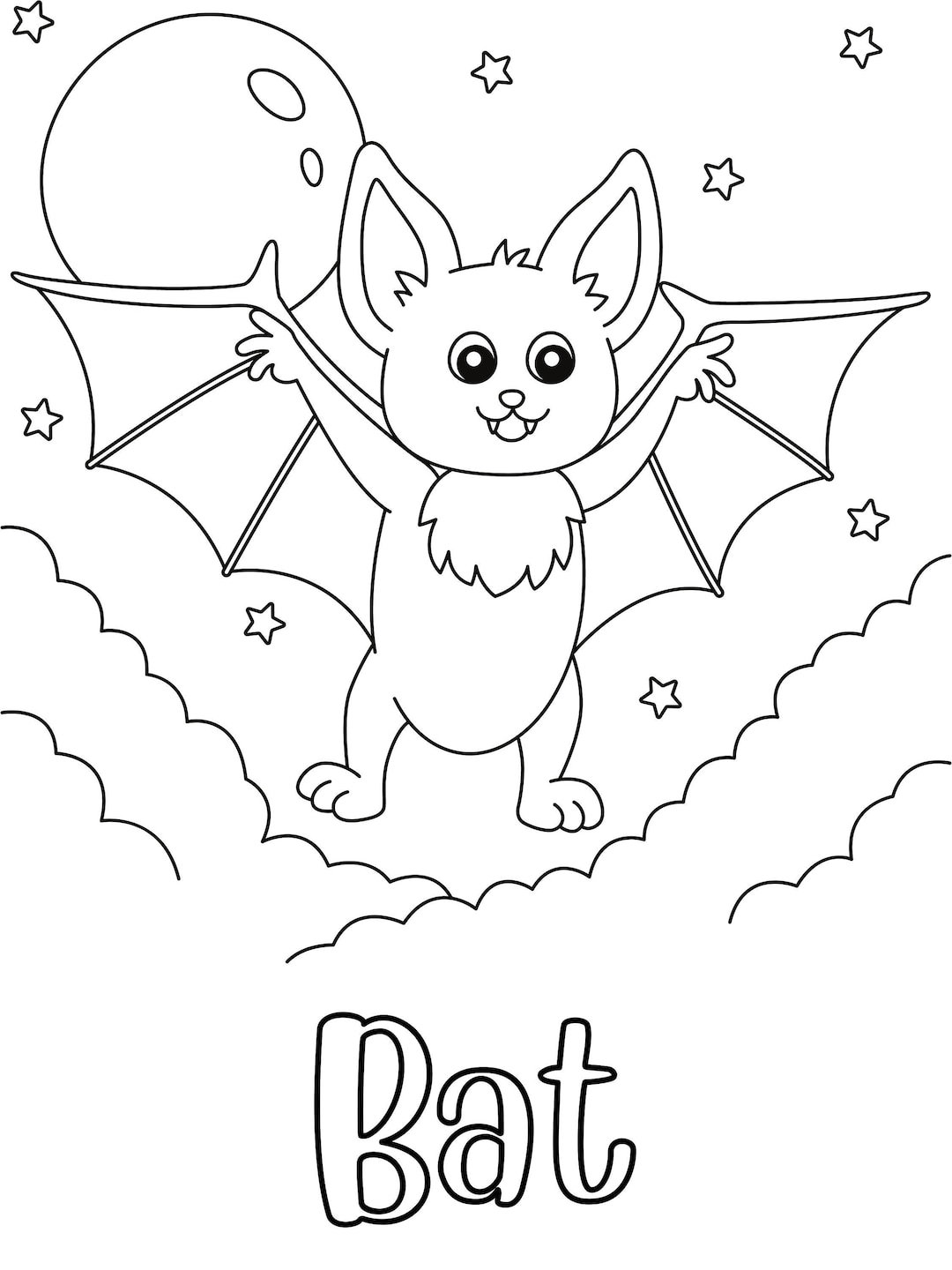 Bat Coloring Pages