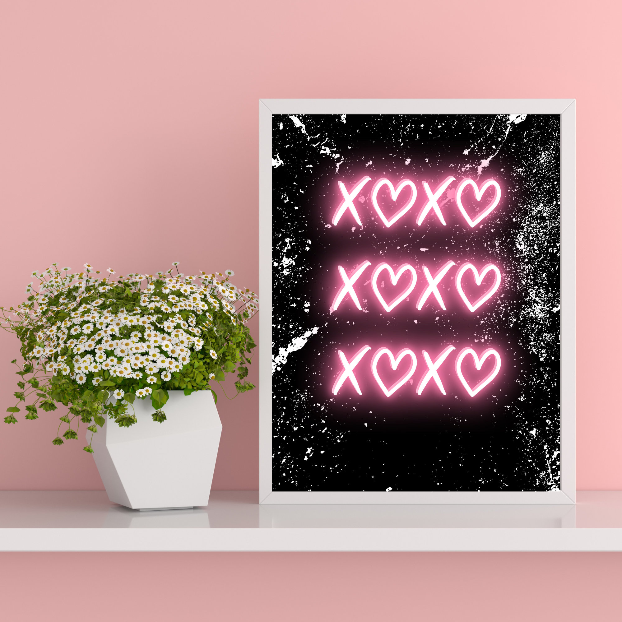 Valentine's Day Printable Neon Printable Digital - Etsy UK