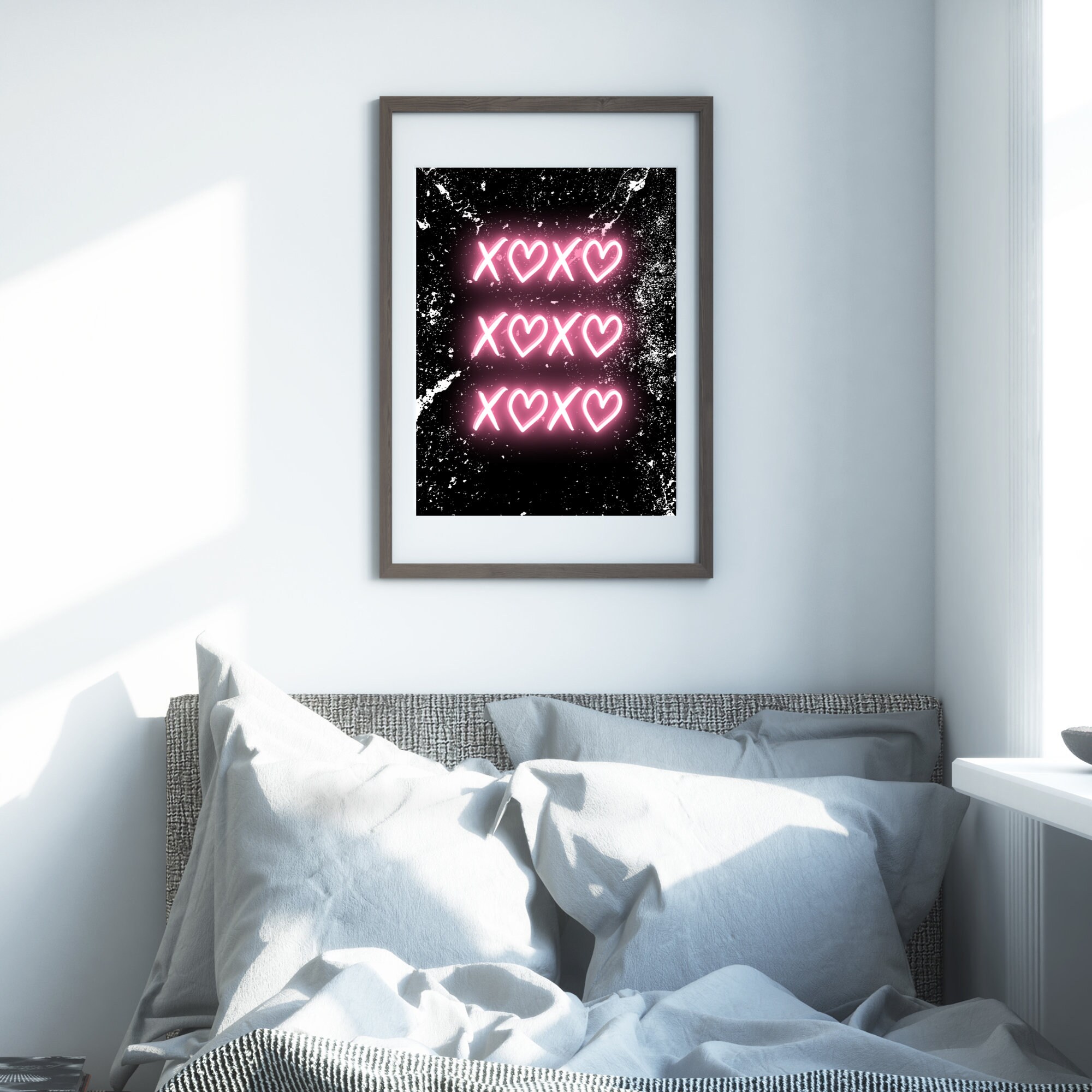 Valentine's Day Printable Neon Printable Digital - Etsy UK