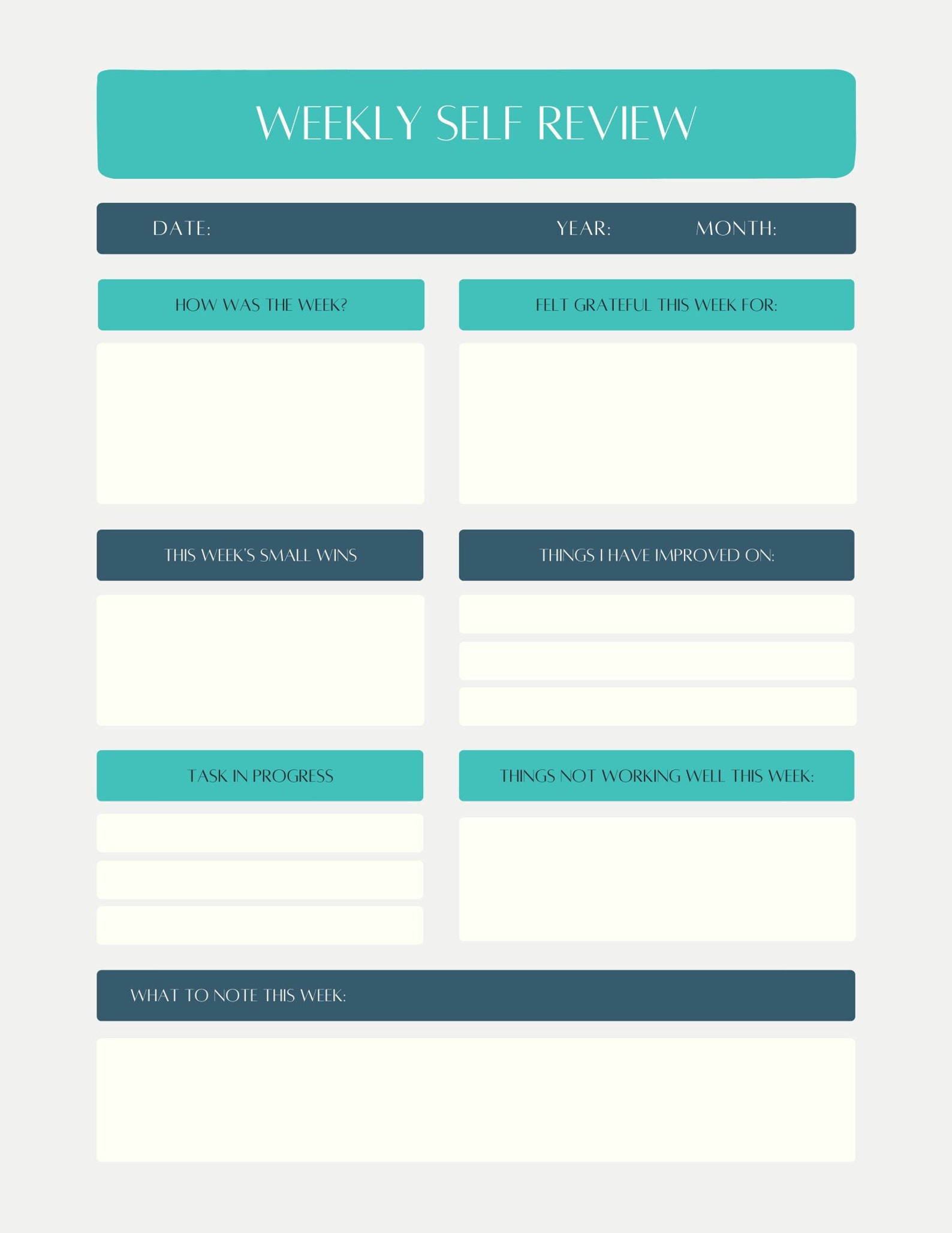 Weekly Self-review - Etsy