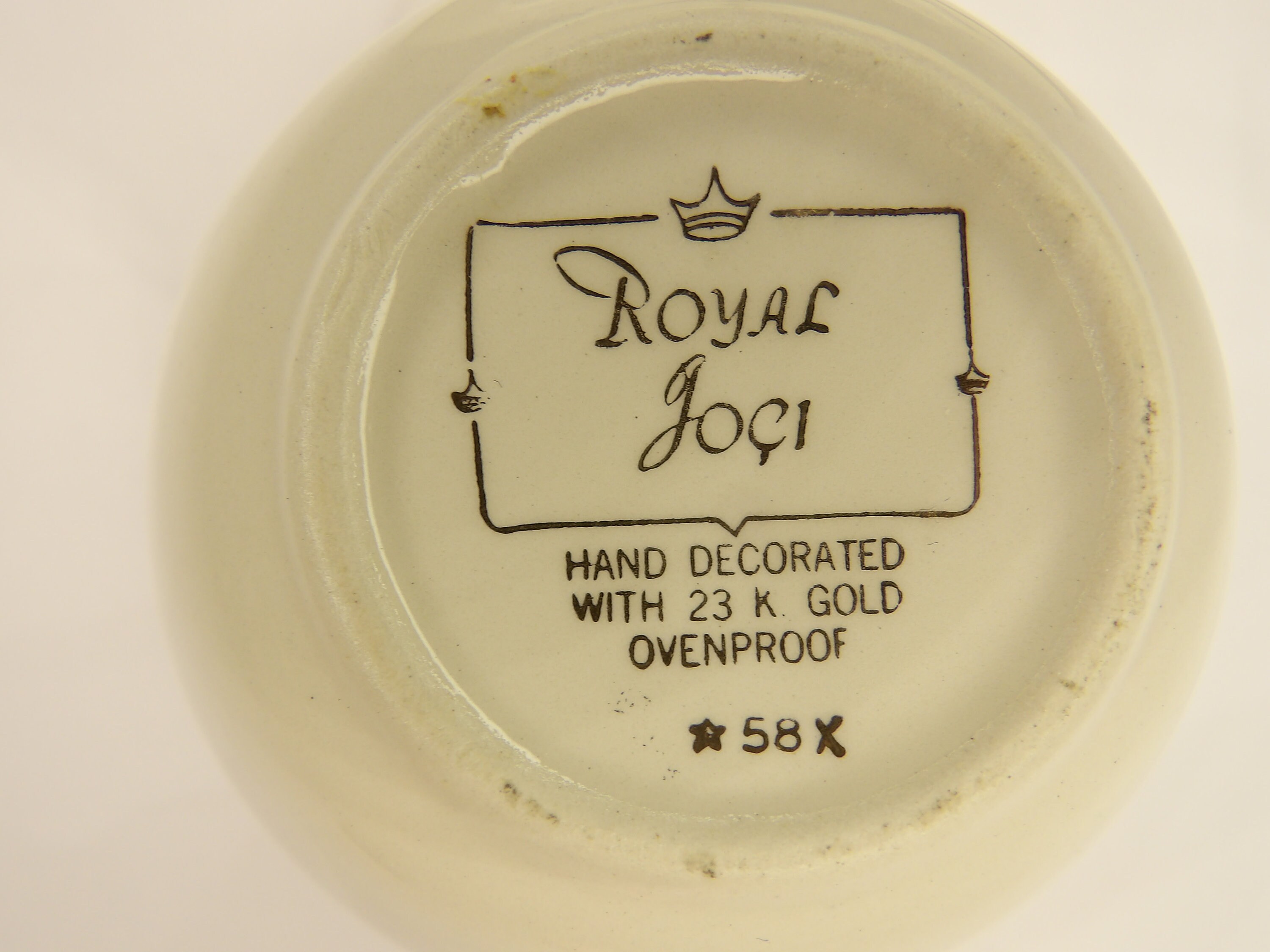 Royal Joci Hand Painted With 24k Gold, Cream and Sugar Bowl With Lid ...