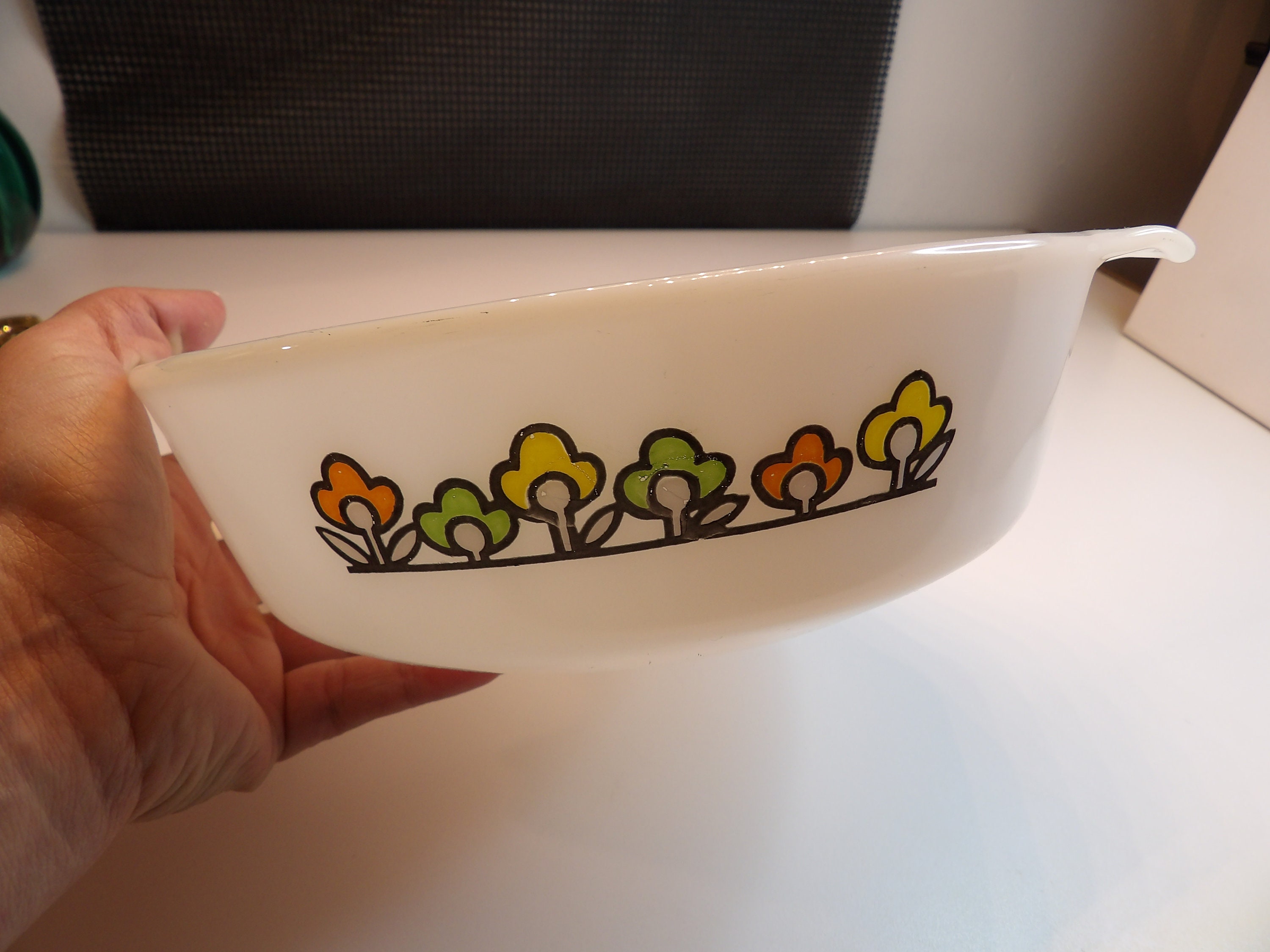 Fire King Anchor Hocking Casserole Dish. Summerfield Pattern - Etsy