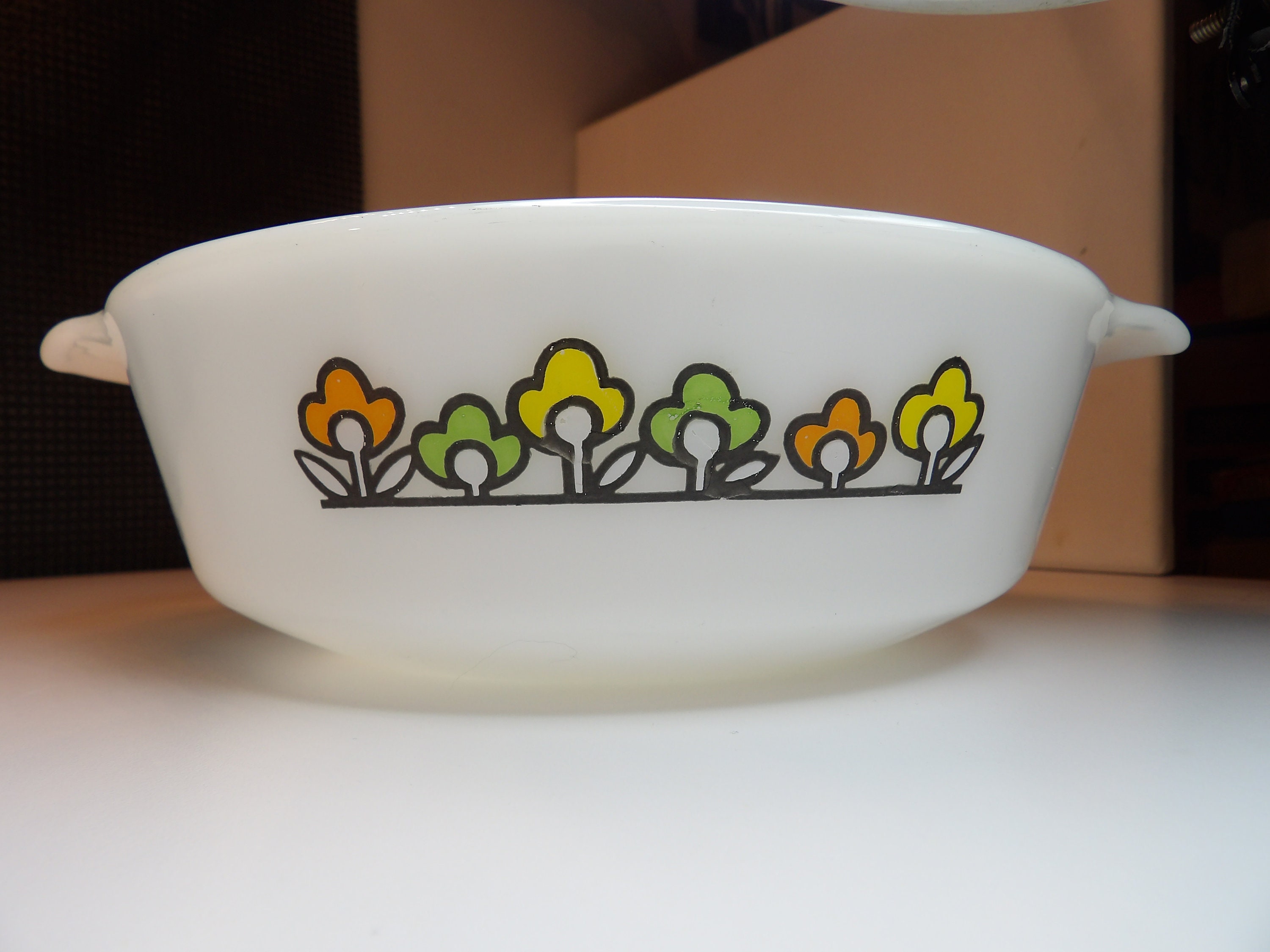Fire King Anchor Hocking Casserole Dish. Summerfield Pattern - Etsy