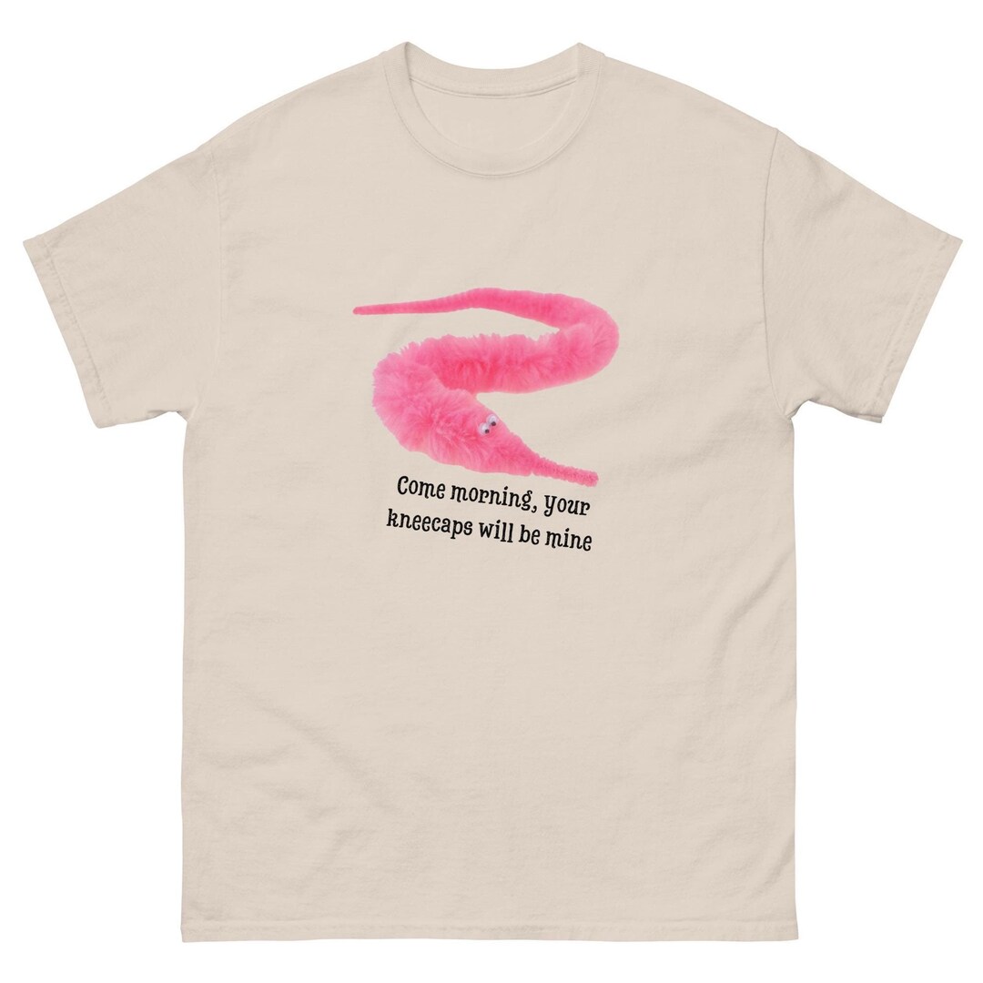 Cursed Meme Funny Fuzzy Worm Kneecaps Unisex Classic Tee - Etsy