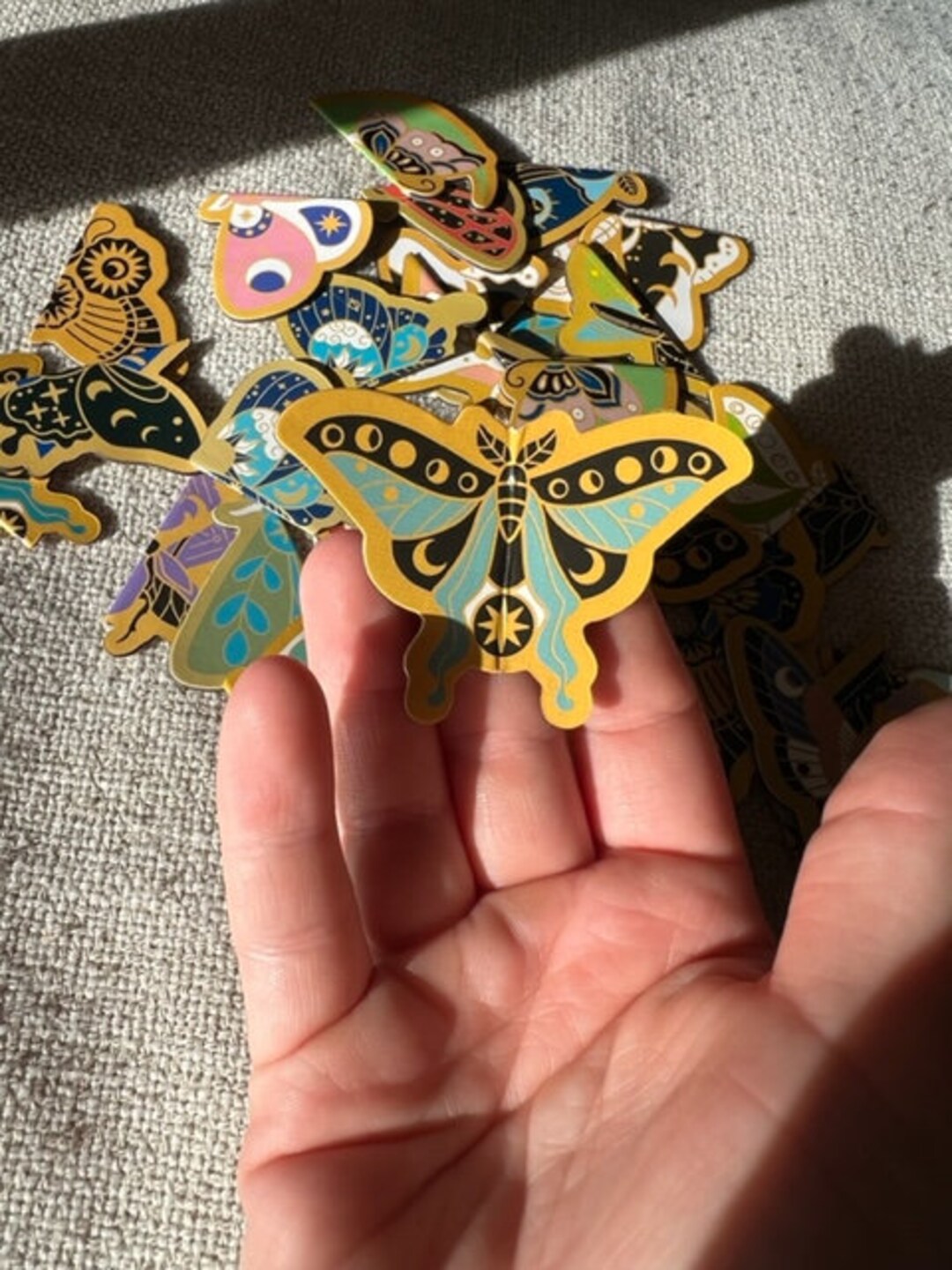 Butterfly Moth Bookmark 5 Pcs Cottage Core Fantasy - Etsy