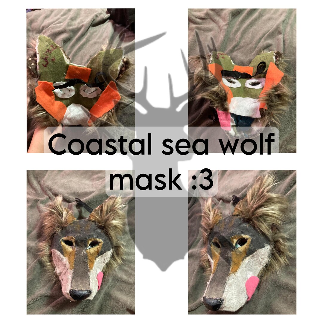 Mask Therian Mask Coastal Sea Wolf Mask Alter Human Therian Gear Gear ...
