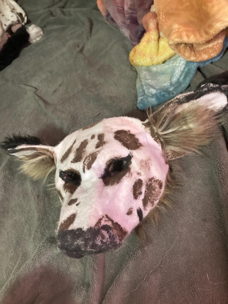 Cow/ Piebald Deer Animal Mask - Etsy
