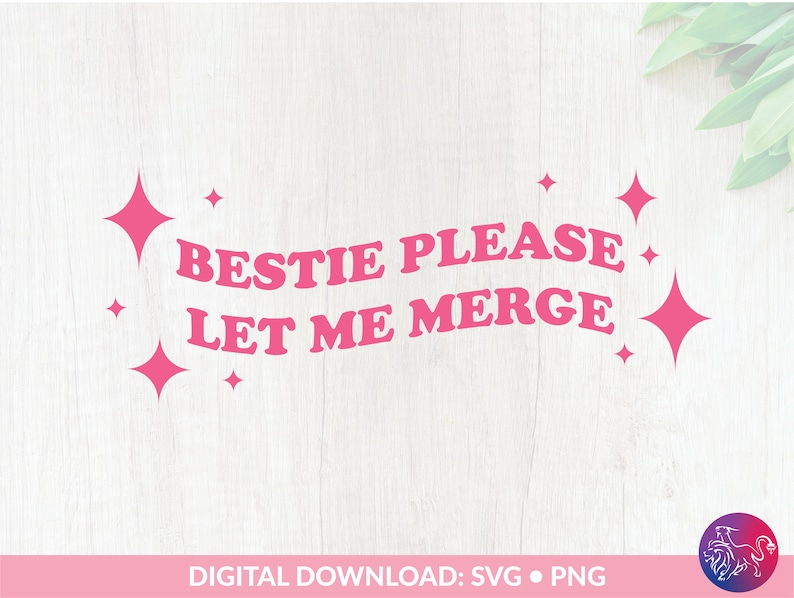 Bestie Please Let Me Merge SVG Car Decal SVG Bumper Sticker - Etsy UK