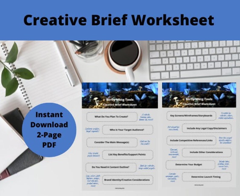 Creative Brief Worksheet - Etsy