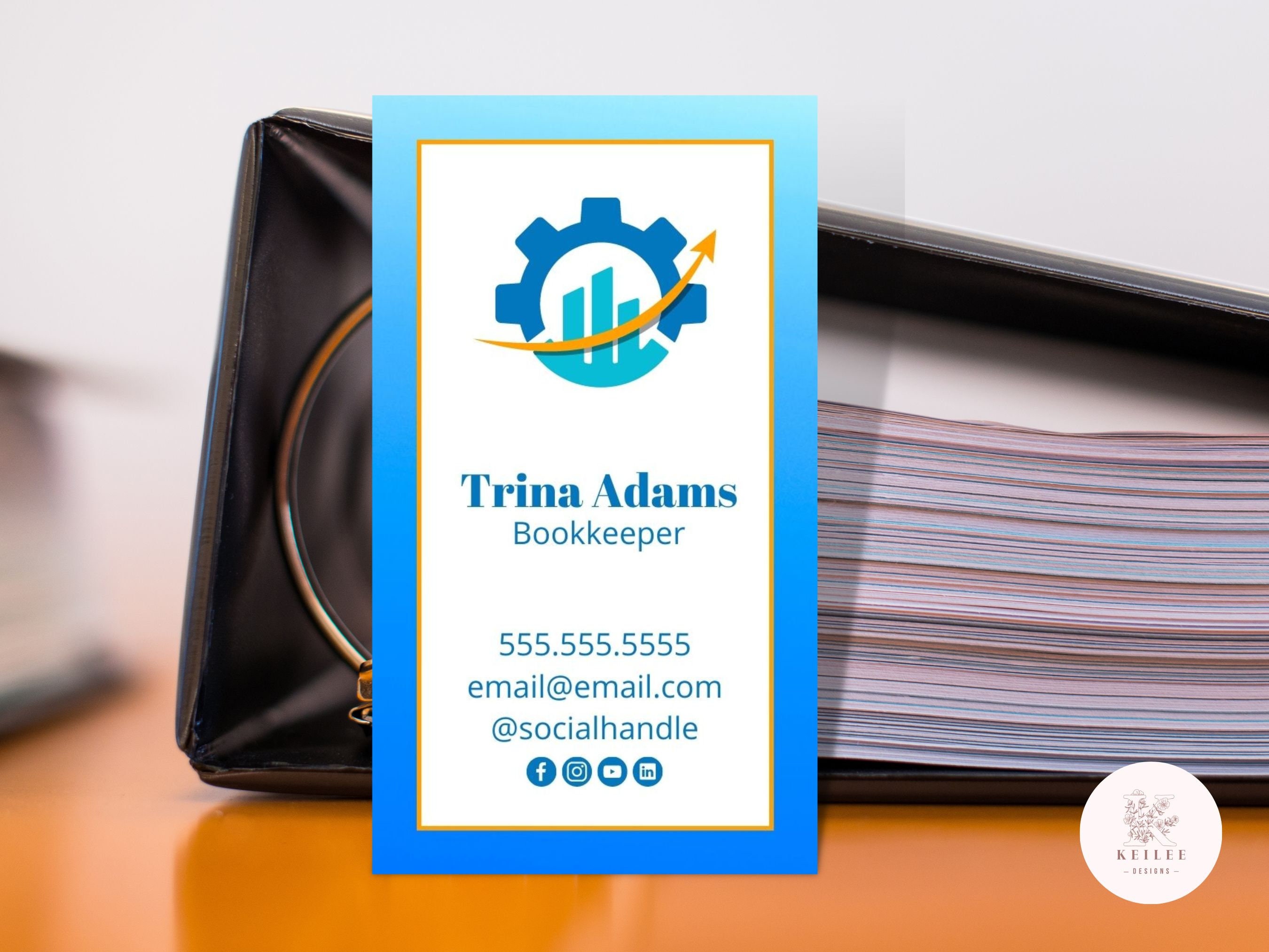 Editable Business Card Template, Premade Business Cards, Printable ...