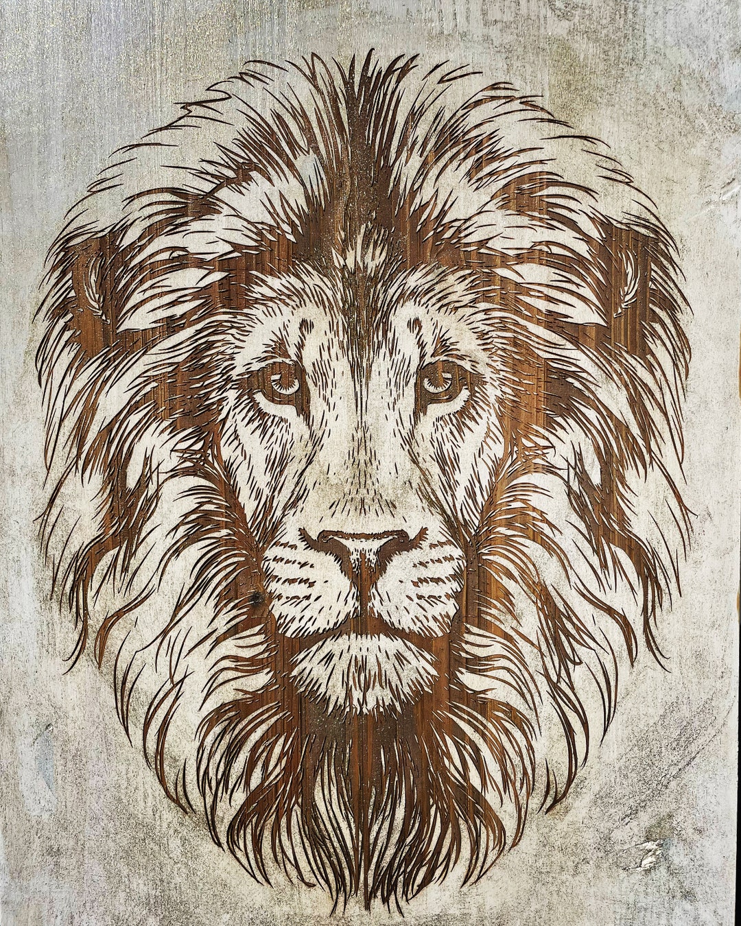 Laser Engraved Lion - Etsy