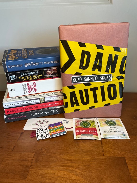 Banned Book Box Blind Date With a Book I Read Banned Books - Etsy