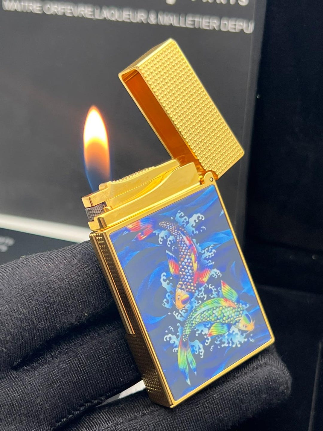 Amazing St. Dupont Paris Vintage Gas Lighter Soft Flame Replica ...
