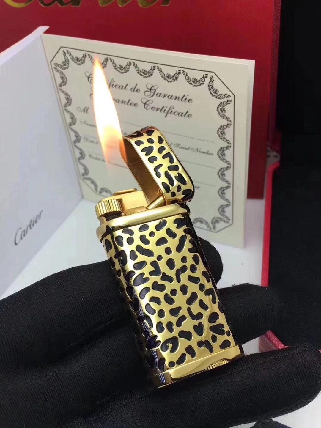 Amazing Cartier Limited Edition Leopard Print Lighter - Etsy