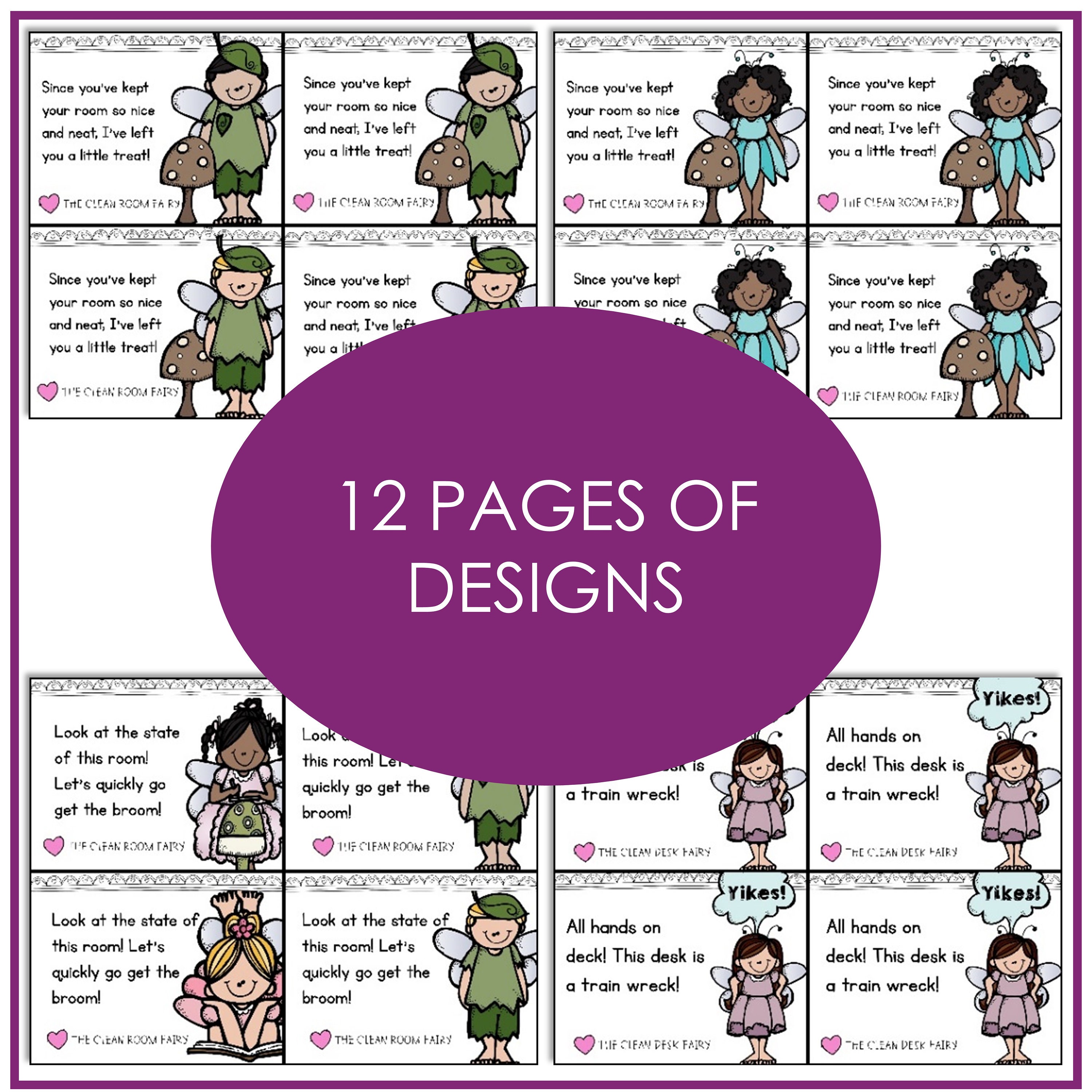 Clean Desk Notes for Students From the Clean Desk Fairies | Classroom ...
