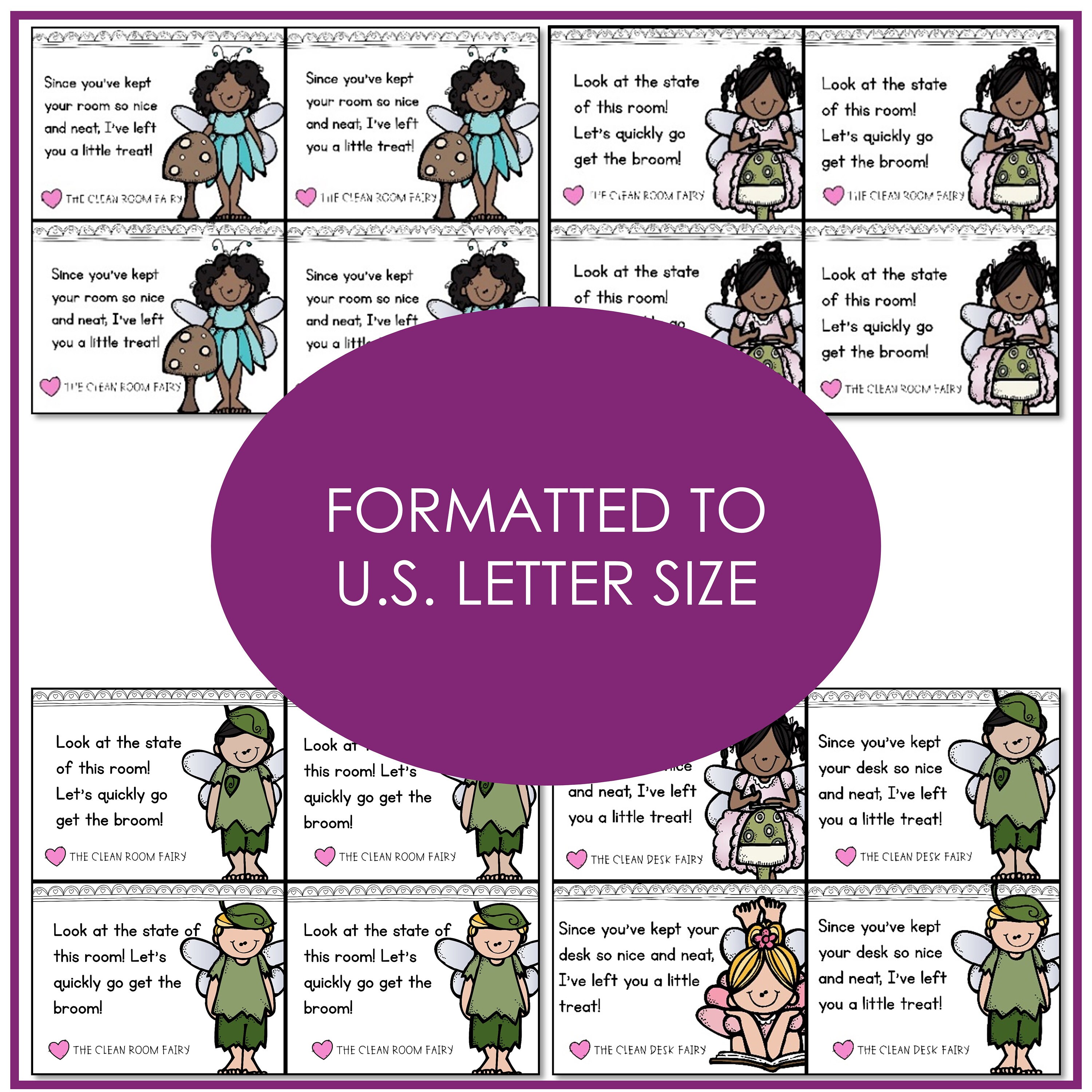 Clean Desk Notes for Students From the Clean Desk Fairies | Classroom ...