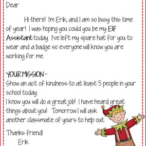 The Elf Assistant Project | Classroom Kindness | Elementary Holiday ...