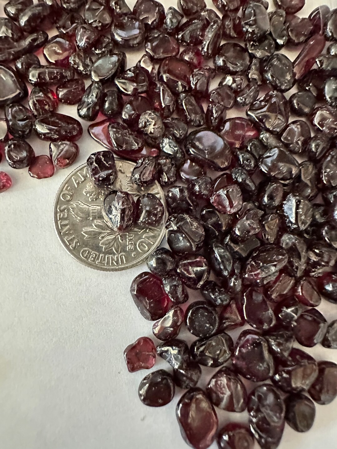 Pyrope Garnet Gravel, Polished, Tiny Tumbled Gravel, Decorated Gravel ...