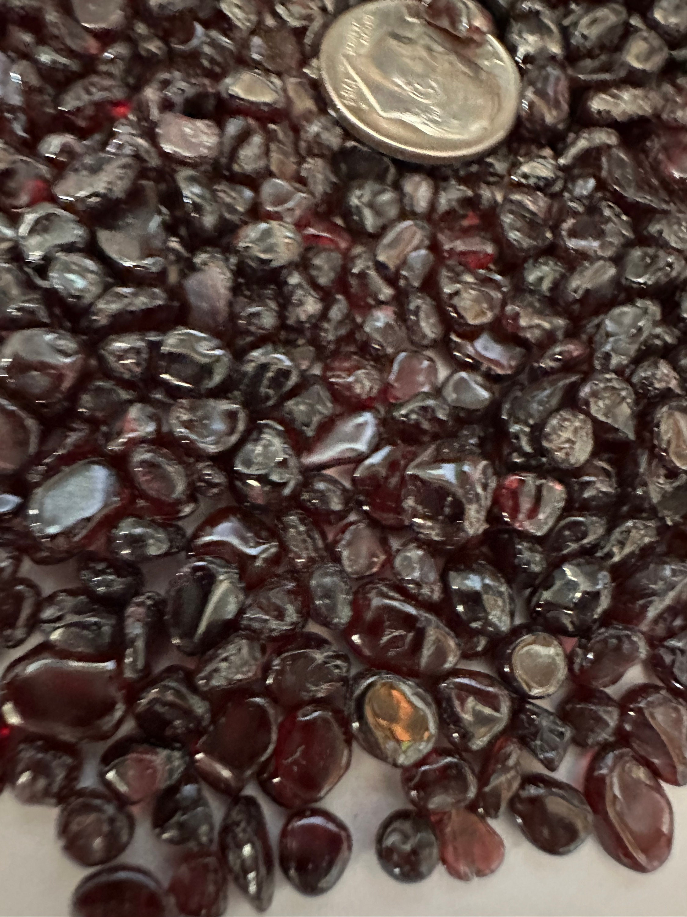 Pyrope Garnet Gravel, Polished, Tiny Tumbled Gravel, Decorated Gravel ...