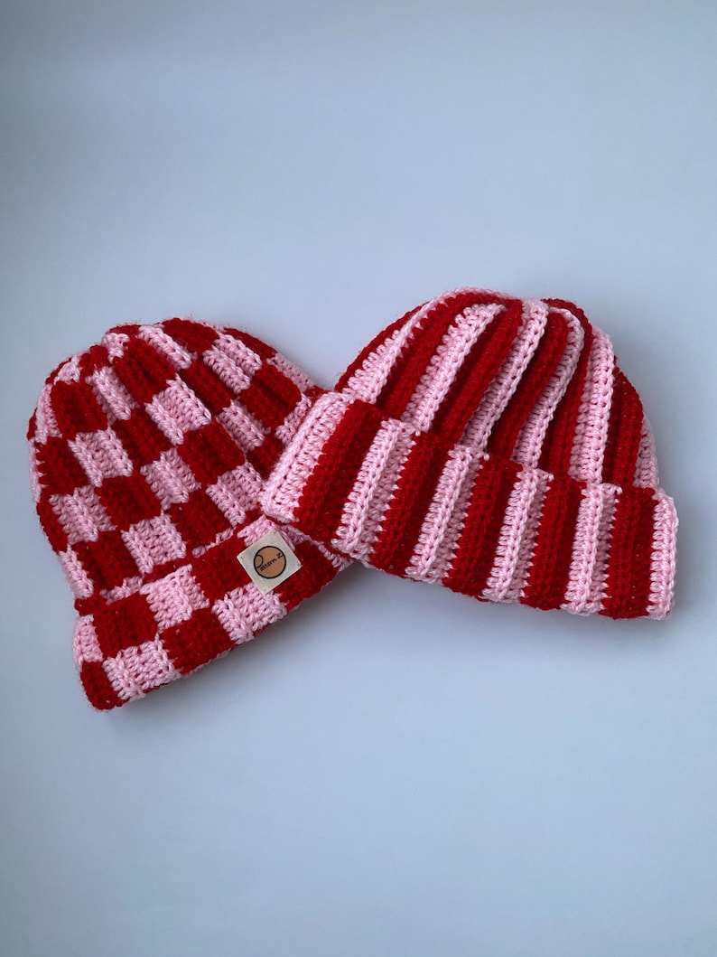 Matching Crochet Couple Beanies: Personalized Valentine's Gift - Etsy