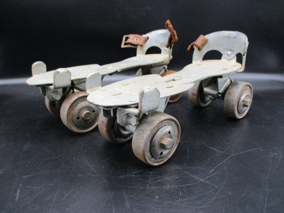 1950's Union Hardware Metal Roller Skates - Gem