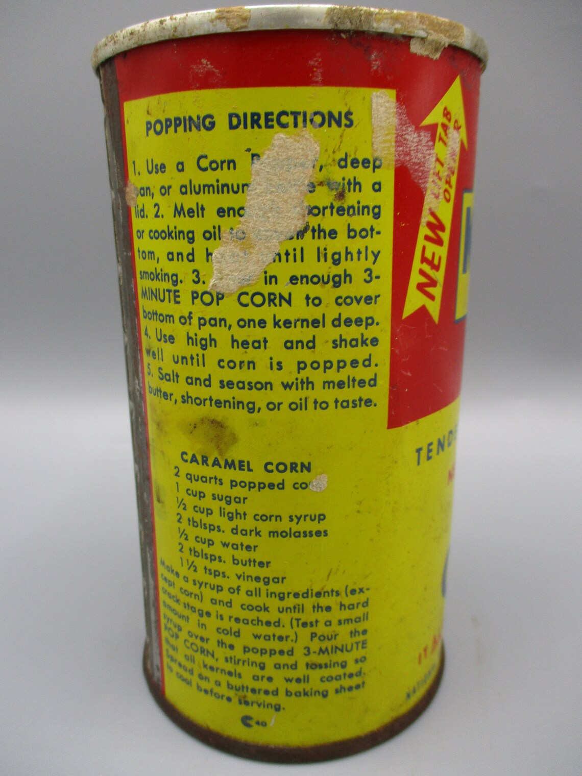 1950's National Oats 3 Minute Popcorn Can - Etsy