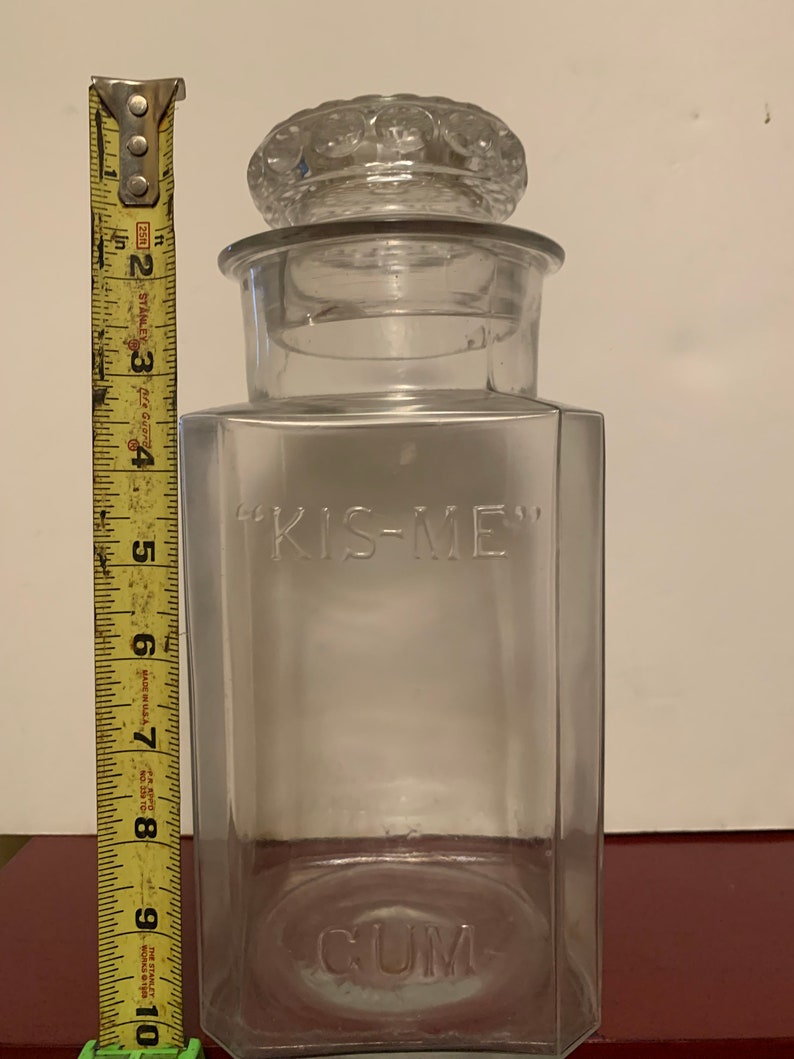 Vintage kis-me Gum Jar - Etsy