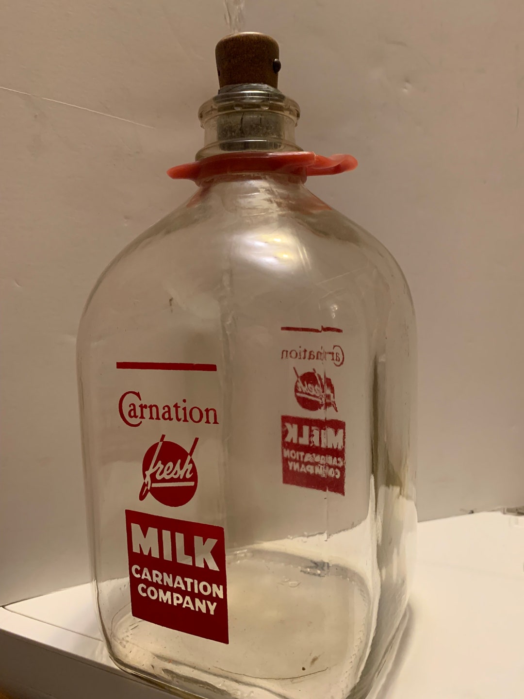 Vintage Carnation 1 Gallon Milk Jug - Etsy