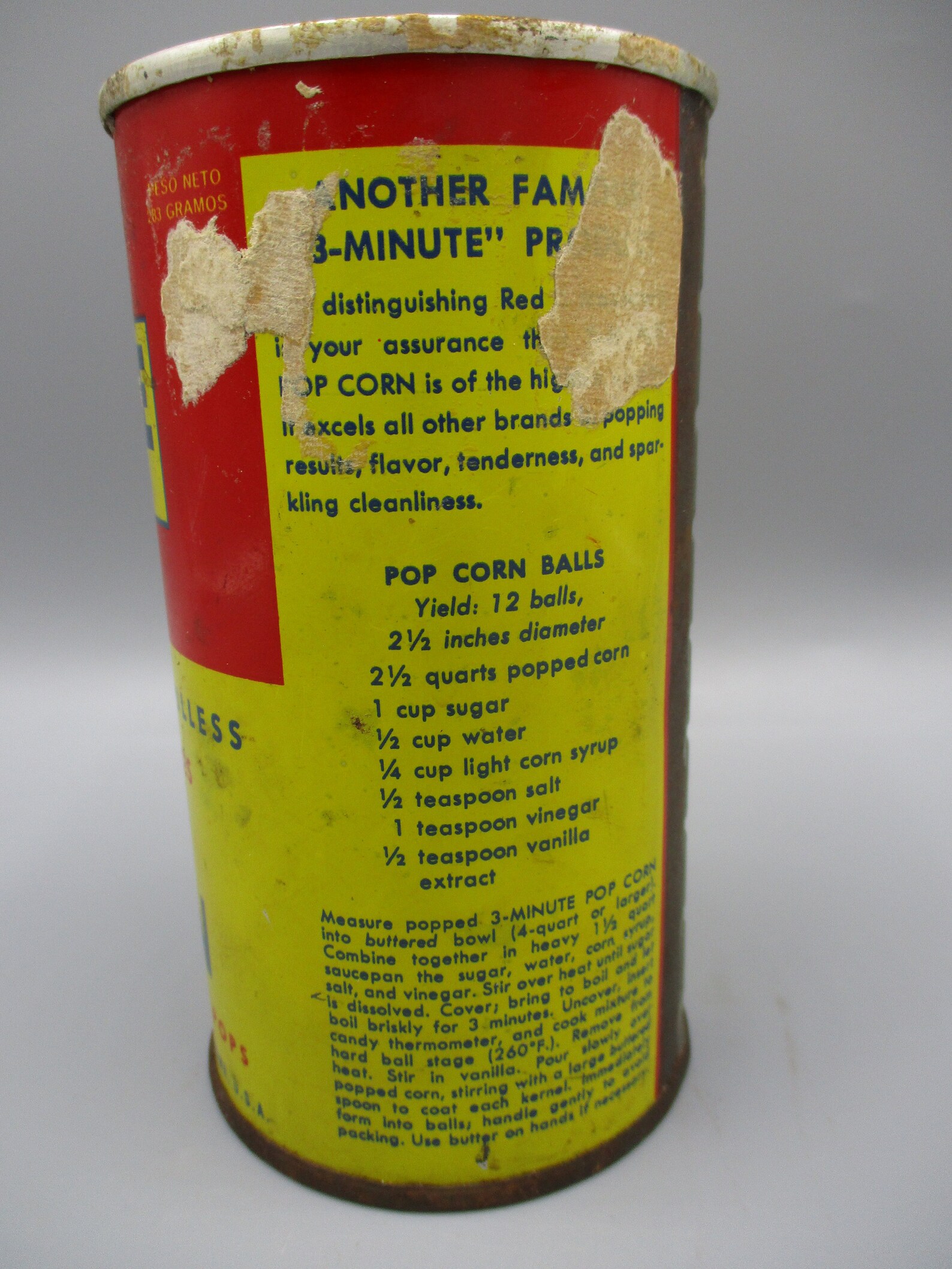 1950's National Oats 3 Minute Popcorn Can - Etsy