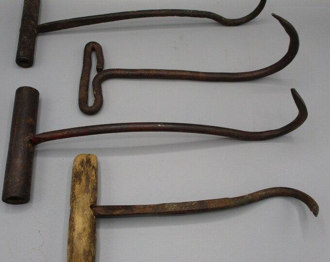 Four Early 1900's Hay Bale Hooks - Etsy