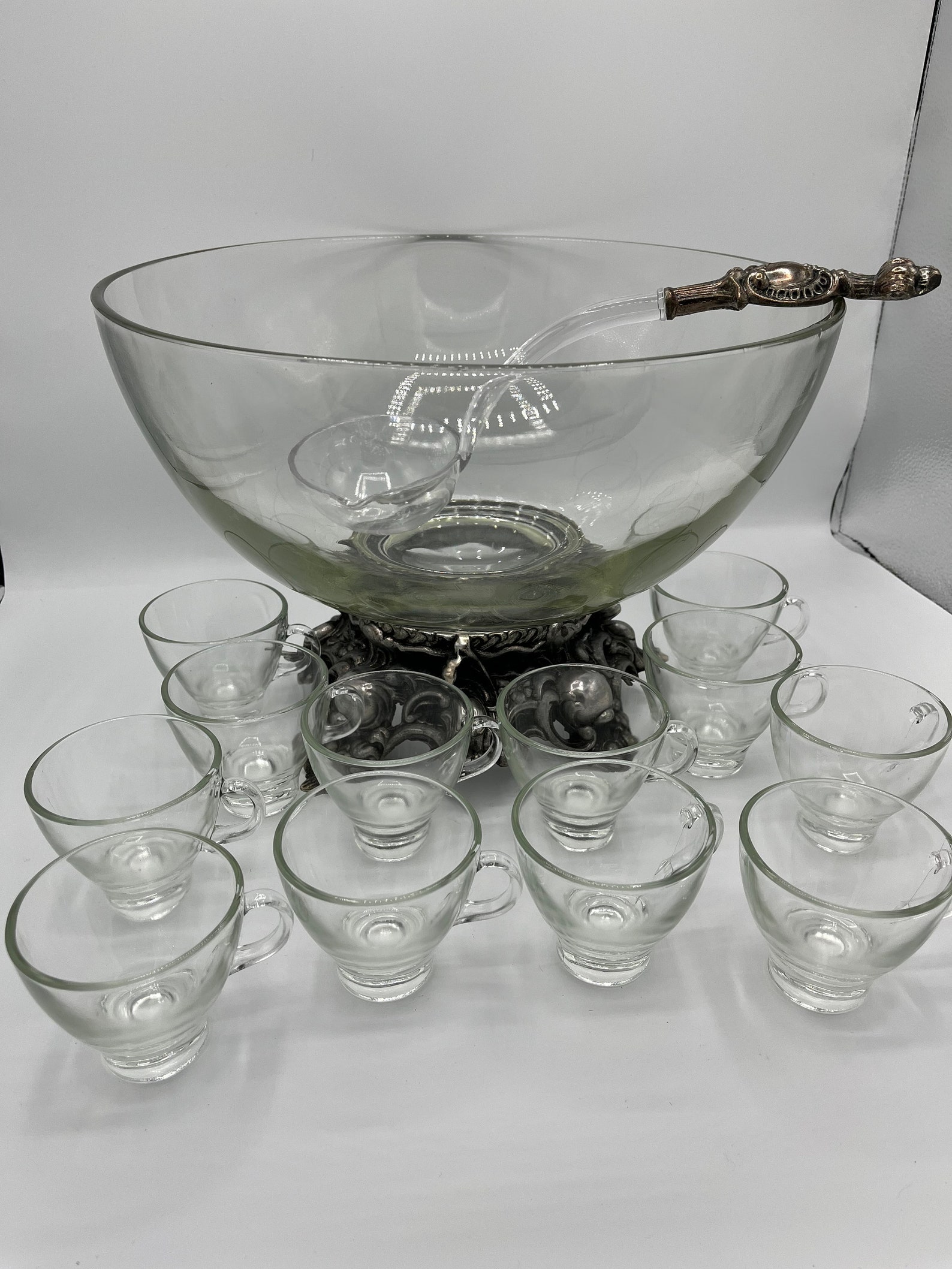 1960's Pitman Dreitzer Punch Bowl Set - Etsy